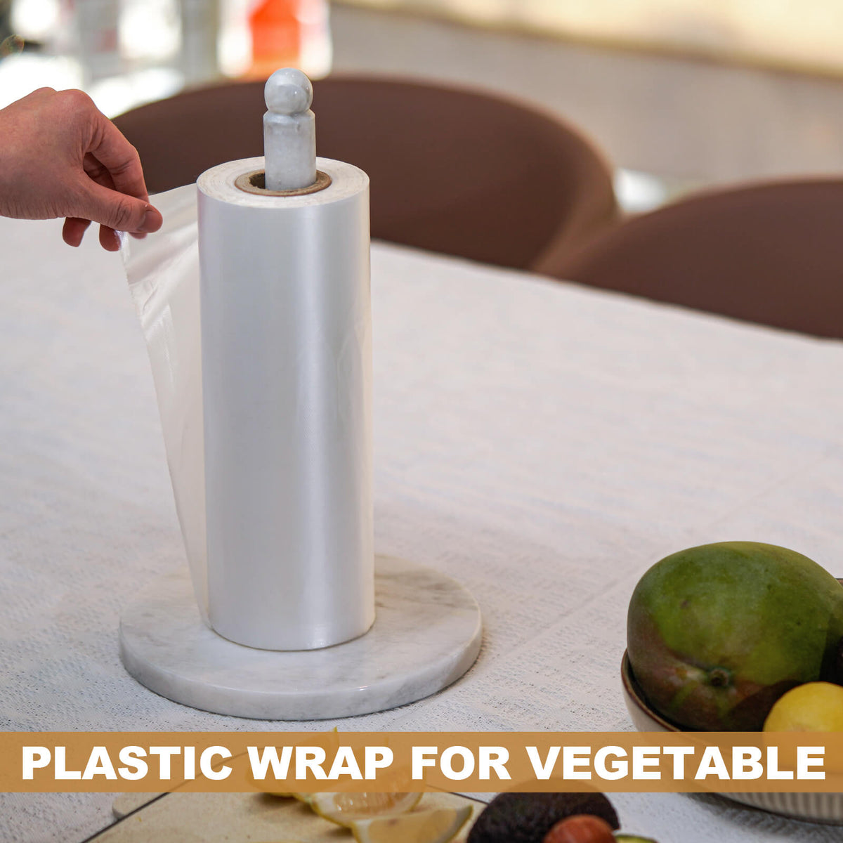 Koville Luxury Marble Paper Towel Holder Namib Fantasy Kitchen Rolls Holder